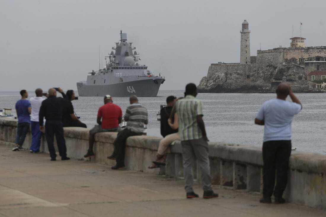 Russian warships reach Cuban waters ahead of military exercises in the ...